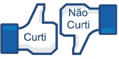 Pelo ícone "não curtir" nas redes sociais